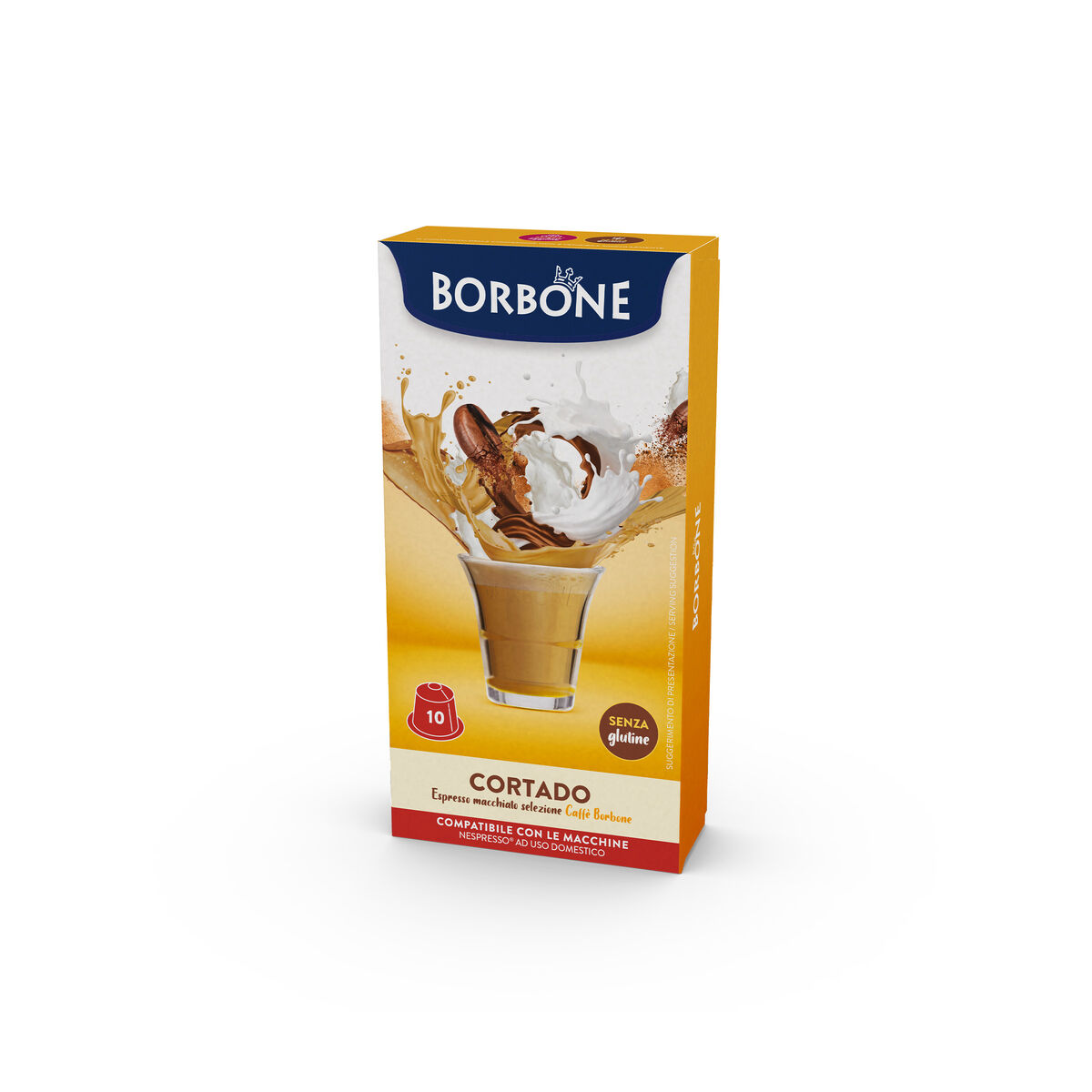 Nespresso®* Borbone Cortado compatible capsules | Caffè Borbone