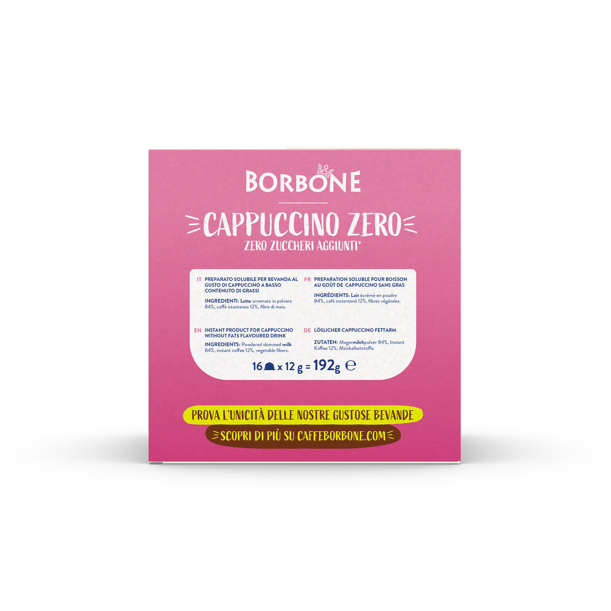 Capsule Compatibili Nescafè® Dolce Gusto® Borbone Cappuccino Zero